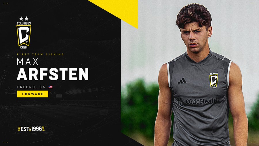 Columbus Crew sign forward Max Arfsten - 7sport Canada